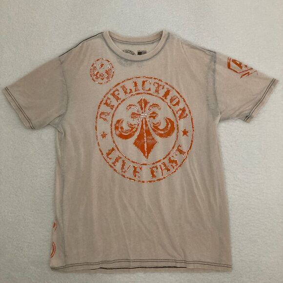 Affliction | Shirts | Affliction Live Fast Shirt Men 2xl Fleur De Lis ...